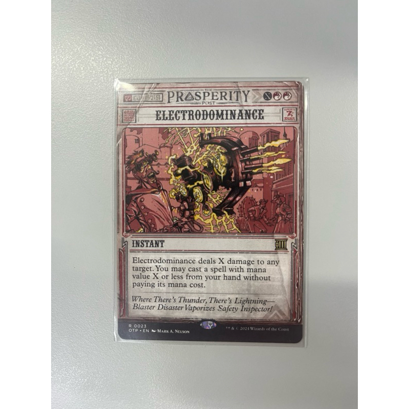 การ์ด MTG Electrodominance Red Magic the Gathering EDH รุ่น OTP สภาพ Ex ...