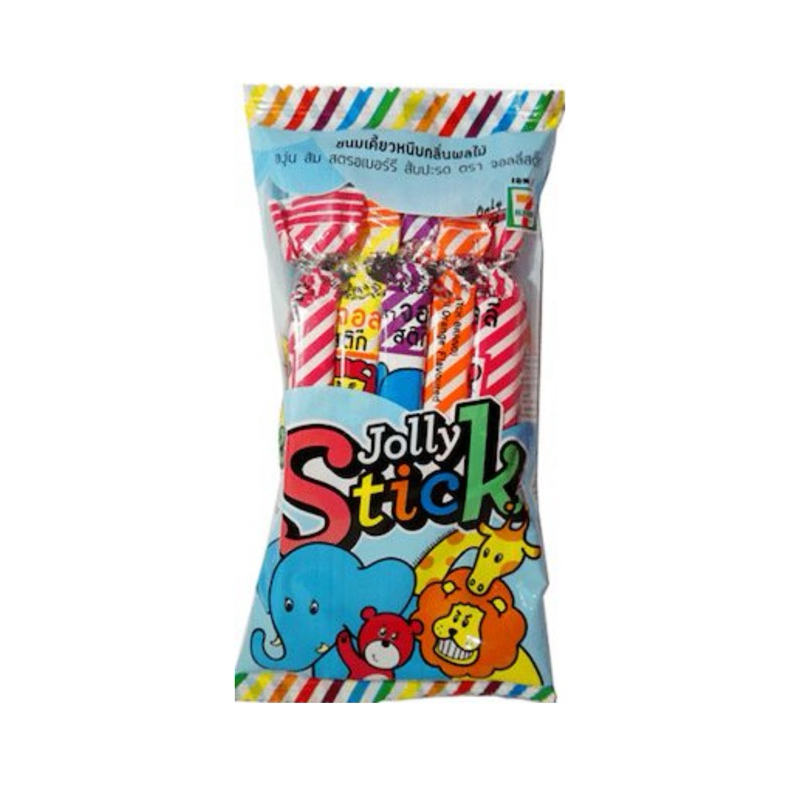 [แพ็ค 1 และ 6 ห่อ] Jolly Stick อมยิ้มจอลลี่สติ๊กคละรส 40 ก. | Shopee ...