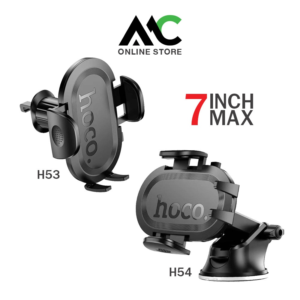 Hoco H53 H54 ที่ยึดมือถือในรถยนต์ แบบยึดคอนโซล/กระจก และแบบหนีบช่องแอร์ รองรับขนาด 4.5-7 นิ้ว ...