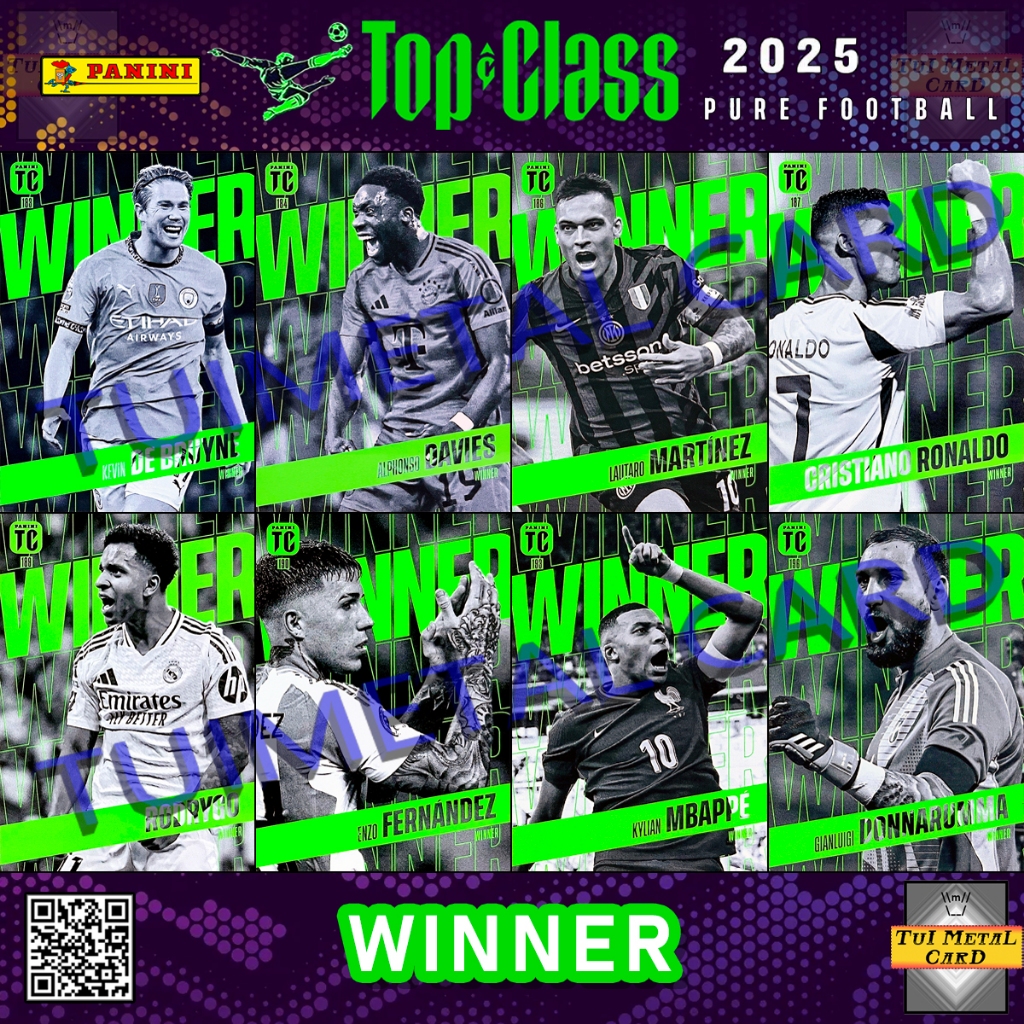 PANINI TOP CLASS 2025: WINNER การ์ดสะสมฟุตบอล Football Trading Card ...