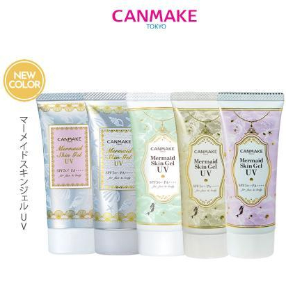 กันแดดเนื้อเจลสุดปัง Canmake Mermaid Skin Gel UV Sunscreen Makeup Base SPF50/PA++++ 40g | Shopee ...