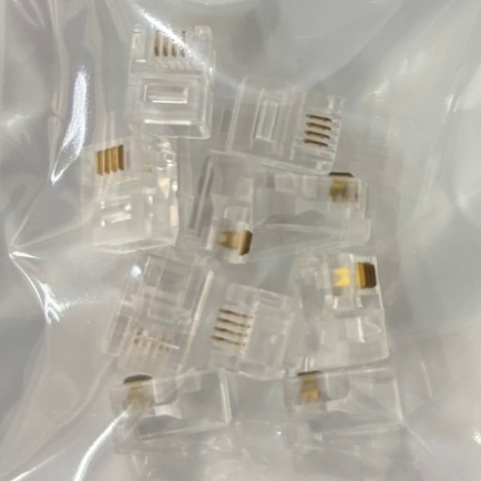 หัวสำหรับสายโทรศัพท์ RJ11 (10ชิ้น) | Shopee Thailand