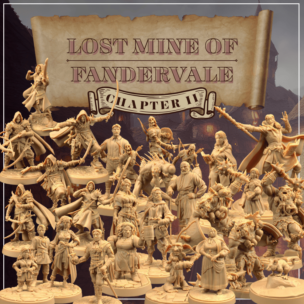 Lost Mines of Fandervale Chapter 2 - โมเดลสำหรับ DnD miniature,[Made to ...