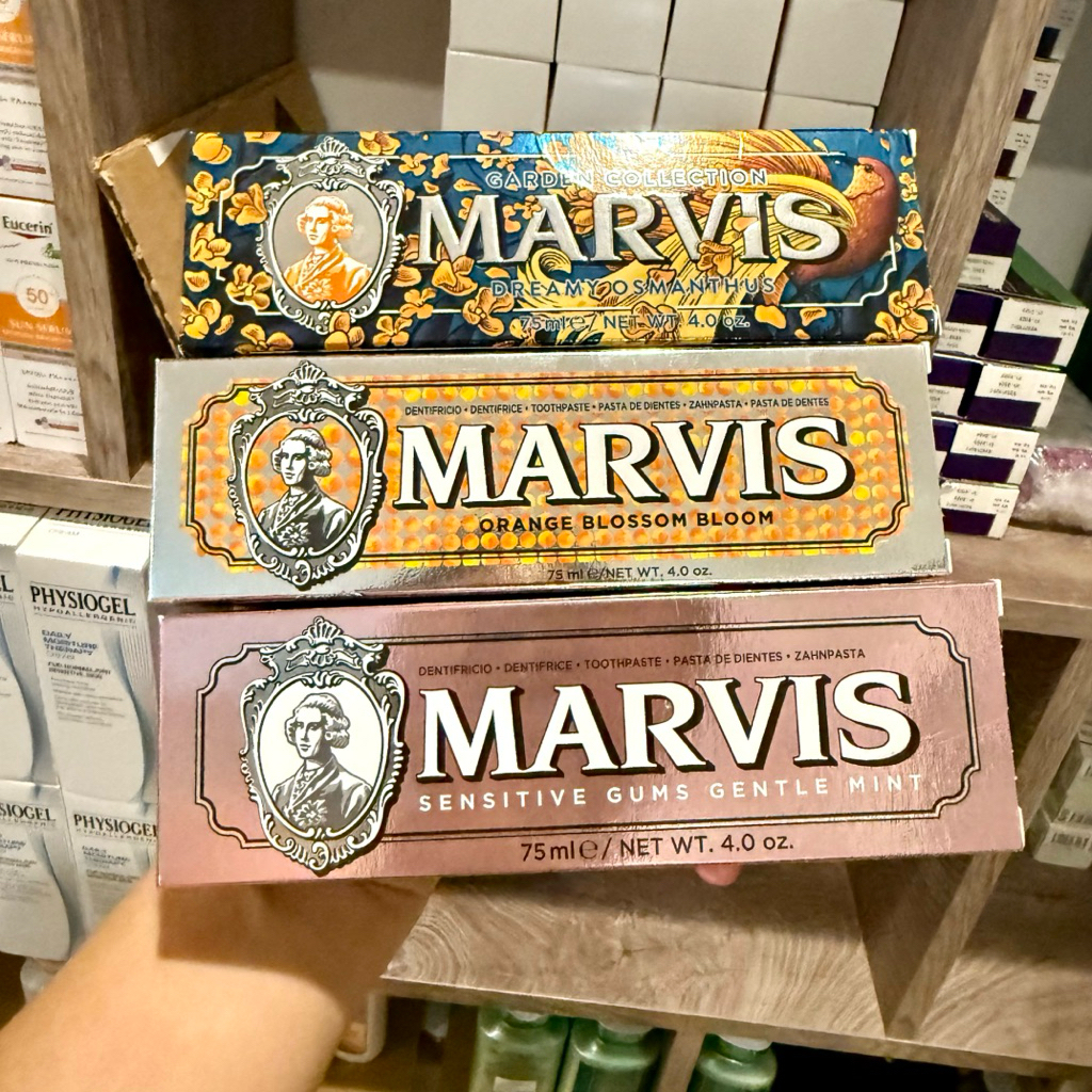 ยาสีฟันสูตรใหม่ Marvis Sensitive Gums Gentle Mint 75ml. แท้100% ฉลากไทย ...