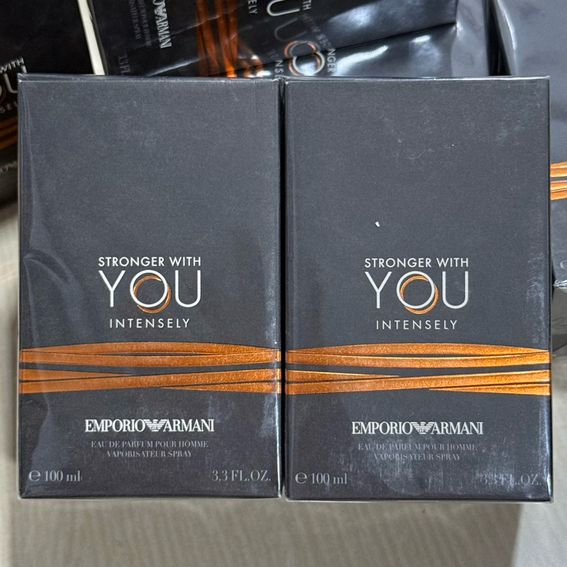 🧸น้ำหอม ARMANI STRONGER WITH YOU INTENSELY Pour Homme EDP 100ml🧸กล่อง ...