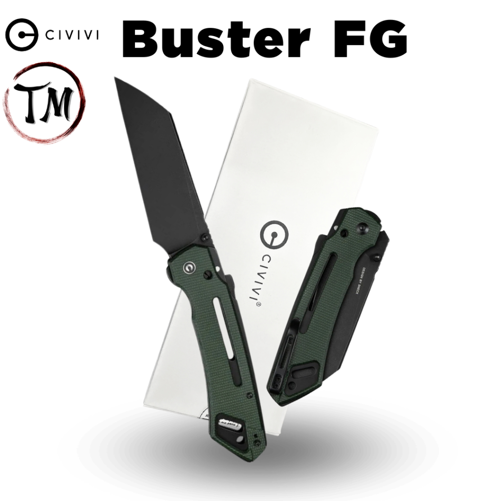 CIVIVI Buster FG C24052-3 ใบเหล็กNitro-V มีด EDC รุ่นใหญ่ใบโต พร้อมลุย ...