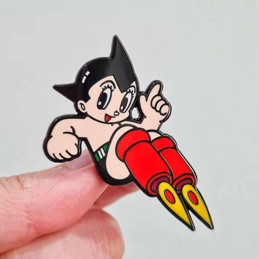 Hard Enamel Pin / Brooch / Badge พิน เข็มกลัดโลหะแบบหมุด ลาย Astro Boy ...