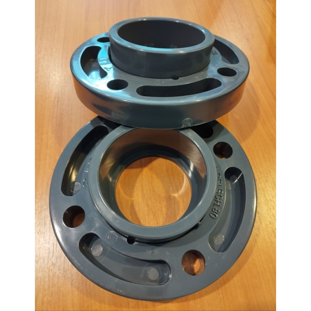 "LD" Van stone flange UPVC Class150psi SCH80 3" (4รู) | Shopee Thailand