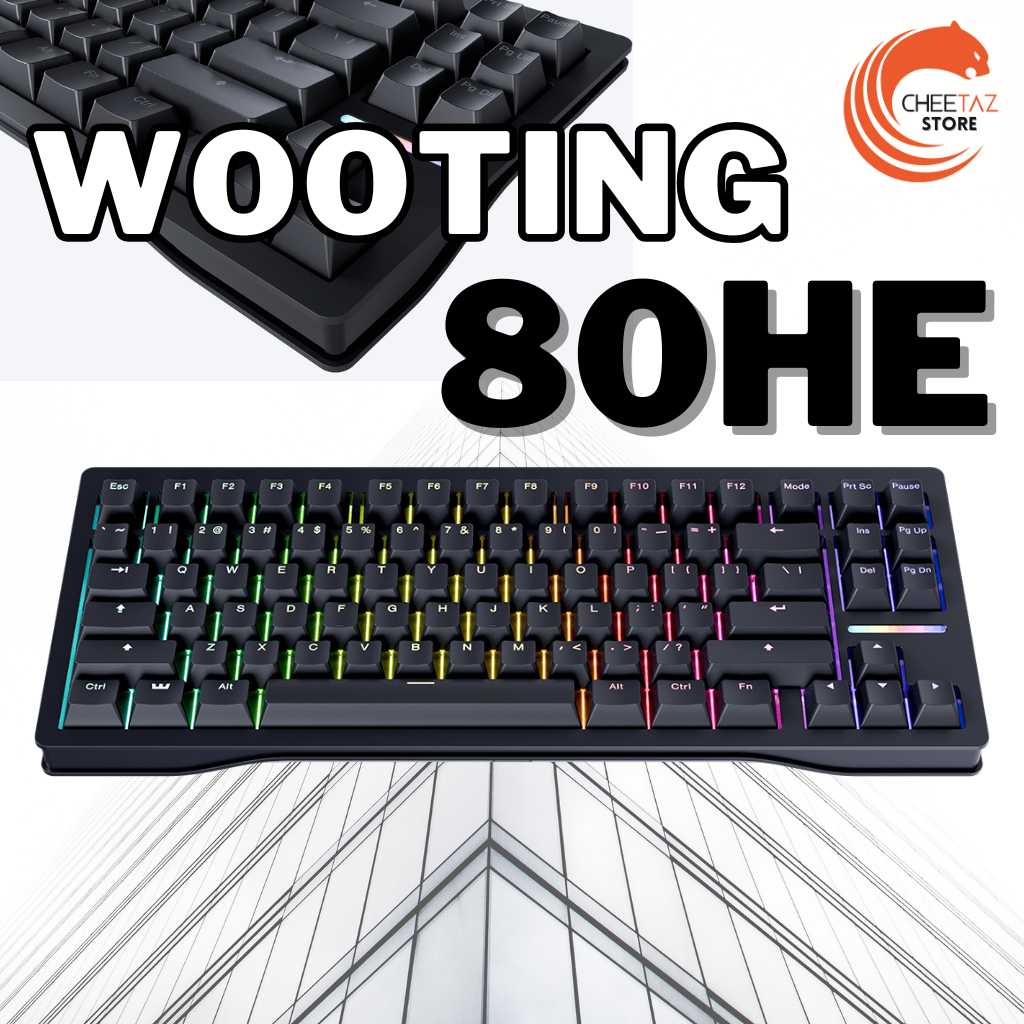 [พร้อมส่ง] Wooting 80HE Gaming Keyboard Zinc Alloy / สีดำ PCR Black ...