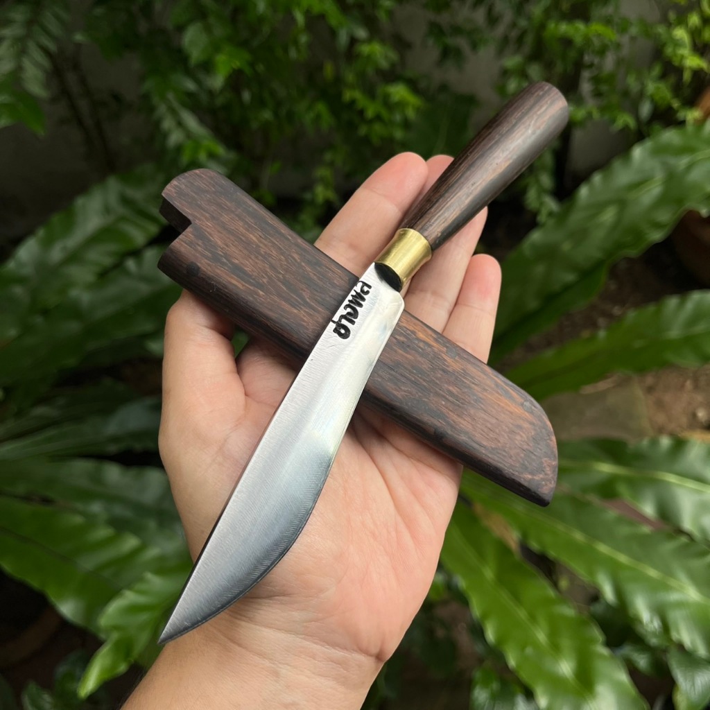 มีดเหน็บ E-Nep มีดควาญ Machete มาเชเต้ Camp มีดหมอ ใบ 4.5” เหล็กใบผาน ตีร้อนชุบแข็ง คอทองเหลือง ...