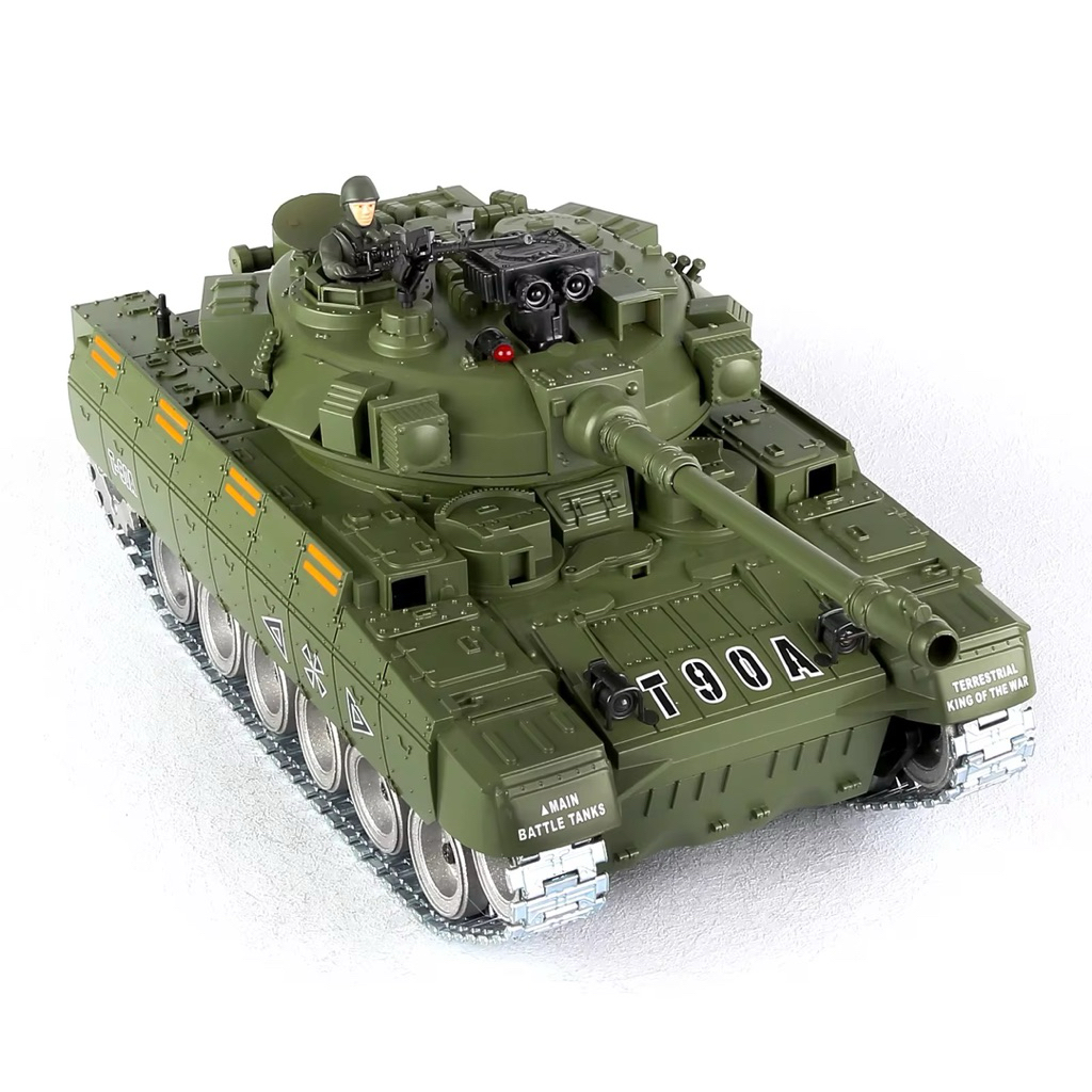 รถถังZY021-834 Pro T90A RC 1:18 2.4GHz (ล้อและสายพานเหล็ก)ระบบไฟฟ้ามี ...
