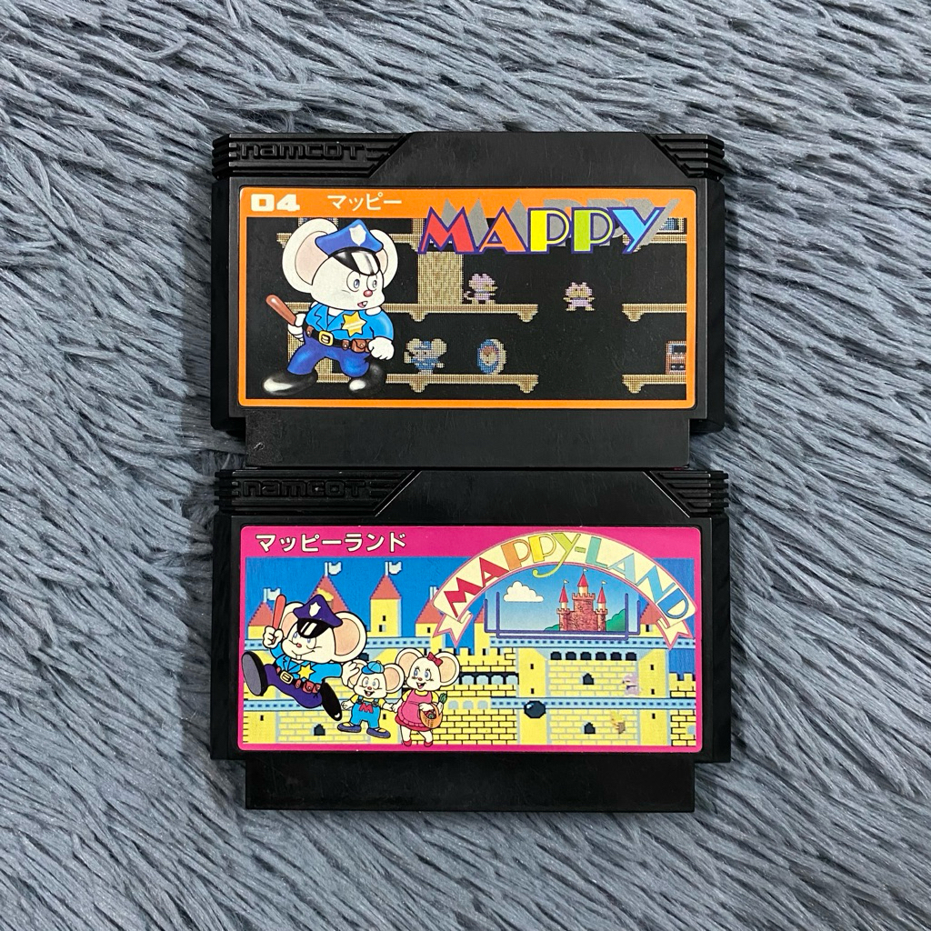 ตลับแท้เครื่อง Famicom เกมส์ Mappy-Mappy Land ตลับแท้เปิดติดง่ายเล่นได้ ...