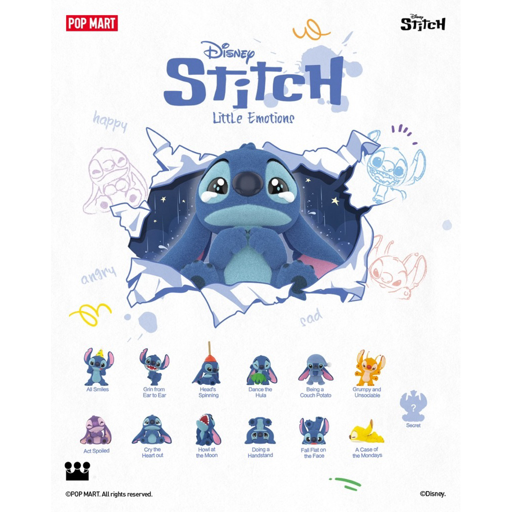 POP MART STITCH LITTLE EMOTIONS แท้ พร้อมส่ง | Shopee Thailand