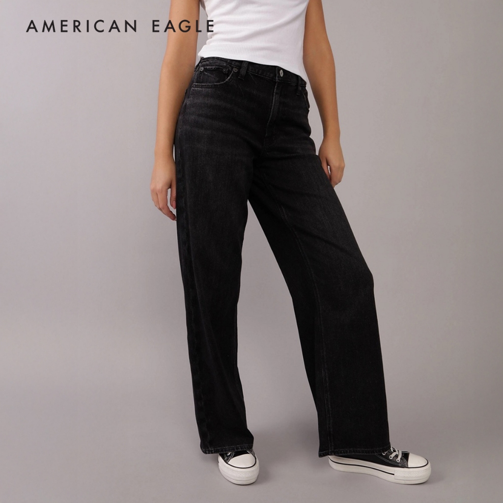 American Eagle Strigid Super High-Waisted Baggy Wide-Leg Ankle Jean ...