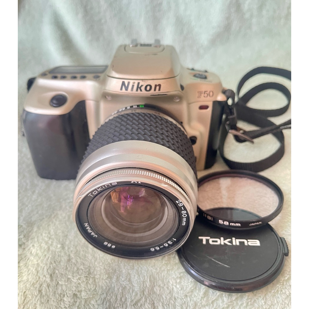 กล้องฟิล์ม SLR Nikon F50 พร้อมเลนส์ Tokina AF zoom 28-80mm. f3.5 มือ2 ...