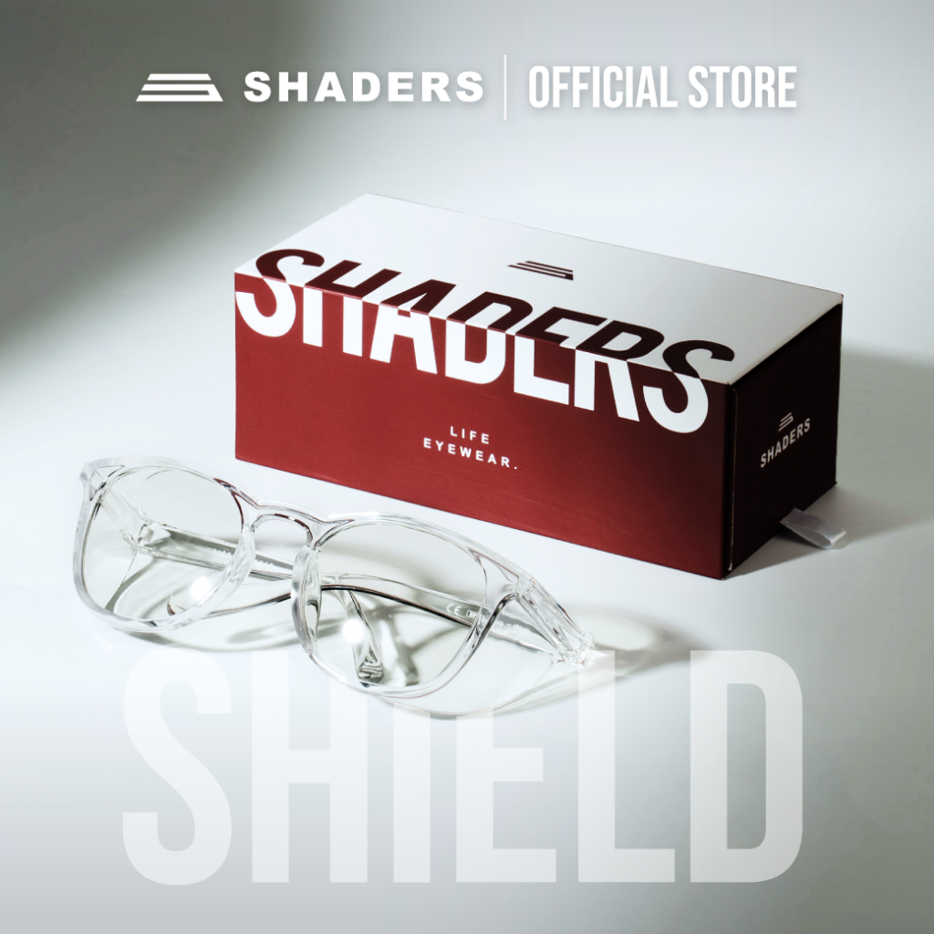 แว่นตา SHADERS SHIELD SERIES [Original Package] แว่นตากันลม กรองแสงสีฟ้า และ UV400 ออกแดดเปลี่ยน ...