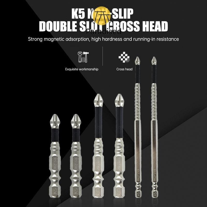 บิตแม่เหล็กทนต่อแรงกระแทก Anti Slip Double Groove Phillips Bit แรงบิด ...