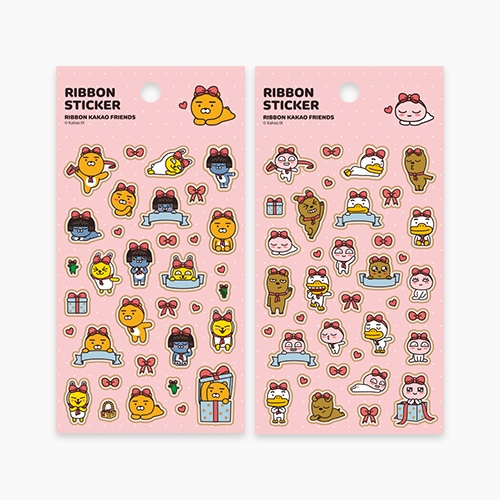 Kakao KF Gold Foil Sticker Ribbon Ryan สติกเกอร์ | Shopee Thailand