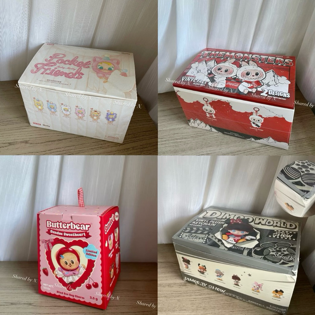 กล่องเปล่า boxใหญ่ MOLLY POCKET / BUTTERBEAR / LABUBU COCA COLA ...