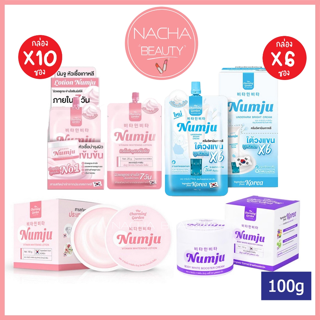 (10ซอง/กล่อง) Numju Vitamin Whitening Lotion นัมจู วิตามิน โลชั่น ...