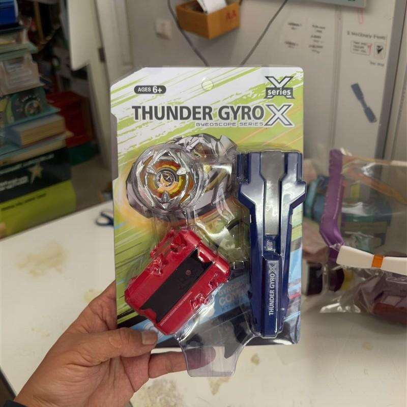 เบย์เบลด BeyBlade THUNDER X รุ่น THUNDER GYROX มีตัวชูทและสายดึง โลหะทั้งตัว สำหรับอายุ 6+ ปี ...