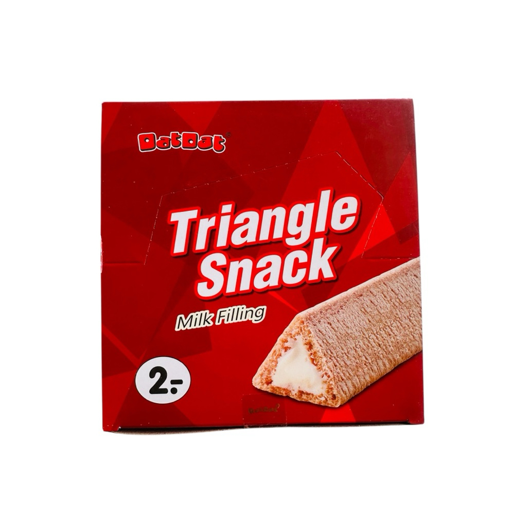 Triangle Snack ไตรแองเกิลสแน็ค ขนมอบกรอบสอดไส้ครีม 1 กล่อง / 24 ชิ้น ...