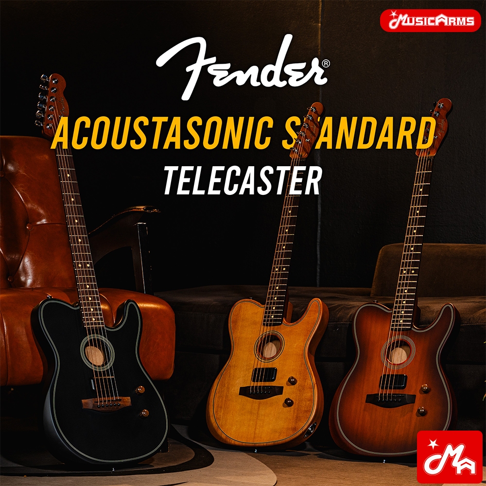 Fender Acoustasonic Standard Telecaster กีตาร์โปร่ง/โปร่งไฟฟ้า Acoustic ...