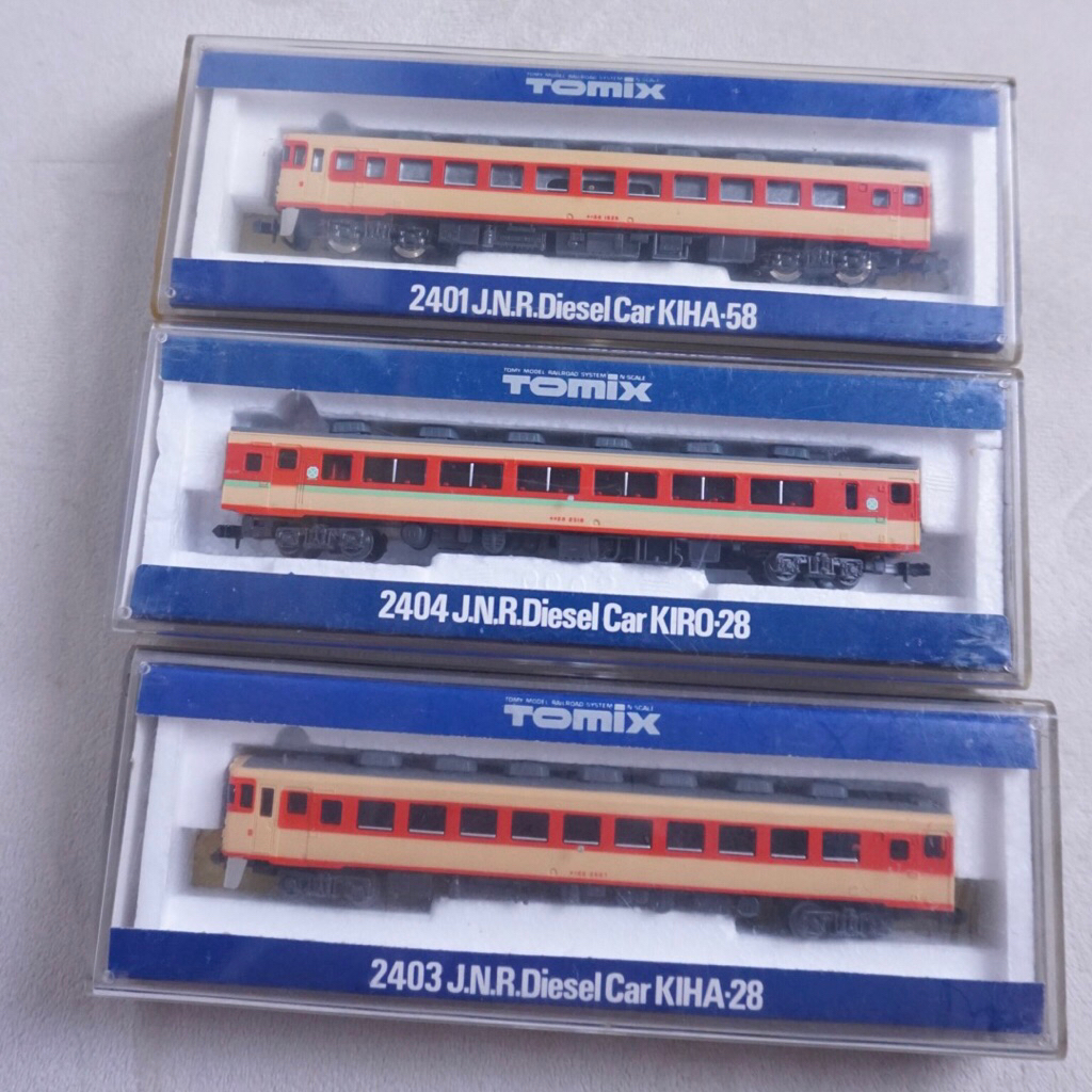ส่งต่อโมเดลรถไฟ Tomix ขนาด N scale JNR Diesel Kiha 28 มือสอง สภาพตามรูป ...
