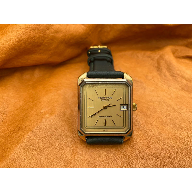 นาฬิกา TECHNOS Quartz Vintage Watch รุ่น Borazon ของแท้มือสองสภาพดีราคา ...