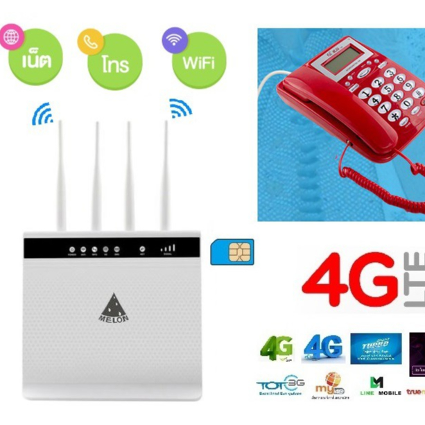 4G VoLTE Router 300Mbps เราเตอร์ ใส่ซิมปล่อย Wifi โทรเข้า-ออก+รับสาย ...