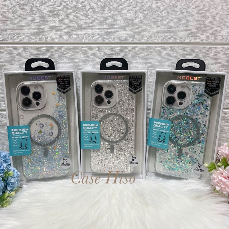 New🎉Mobest case Glitter Mag สำหรับ 16/16pro/16 pro max (พร้อมส่งในไทย ...