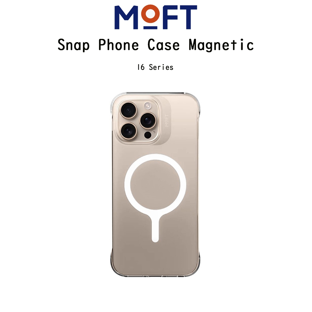 Moft Snap Case Magnetic เคสใสกันกระแทกเกรดพรีเมี่ยม เคสสำหรับ iPhone16/16Plus/16Pro/16Promax ...