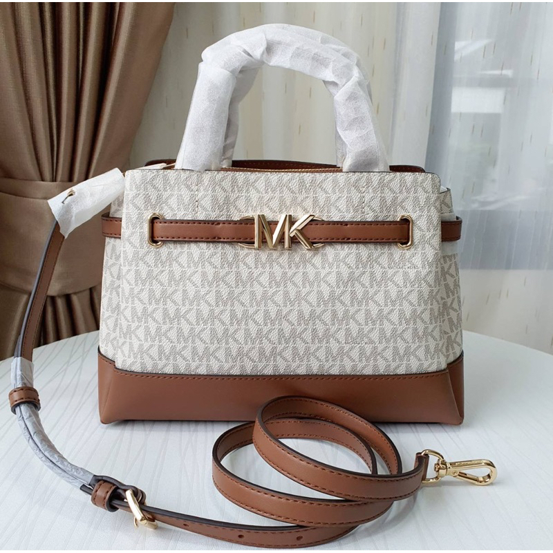 มีหลายสี MK MICHAEL KORS 35S3G6RS1B Reed Small Belted Satchel | Shopee ...