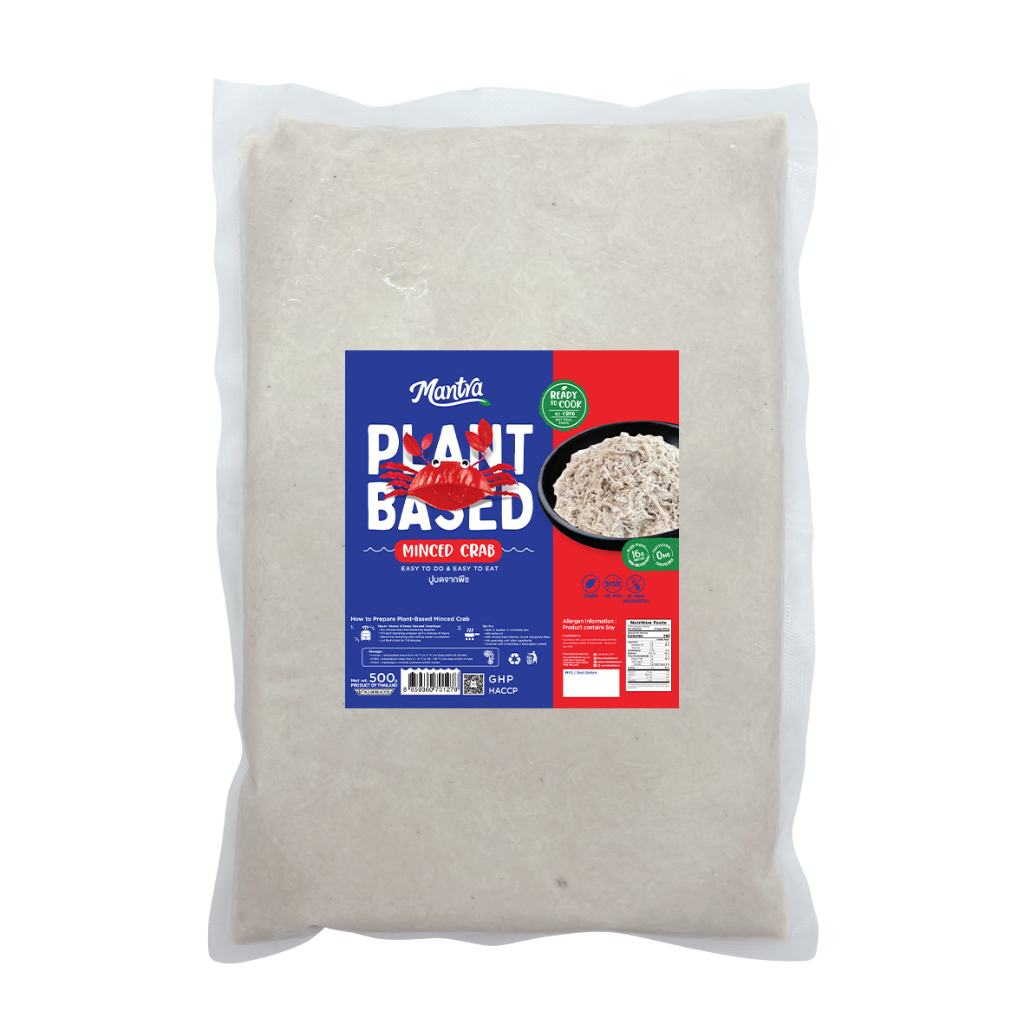 (เจ) มันตรา เนื้อปูบดจากพืช 500 กรัม MANTRA Plant-Based Minced Crab ...