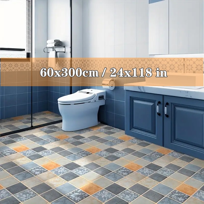 60 x 300 cm สติกเกอร์วอลล์เปเปอร์ PVC กันน้ํา กันลื่น มีกาวในตัว แบบหนา ...