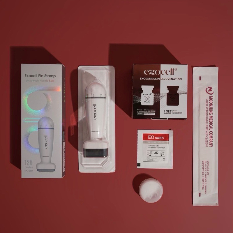 [M+tool+6880] ผิวกระจก รูขุมขน Exocell Skin Rejuvenation HA Set Exosome ...