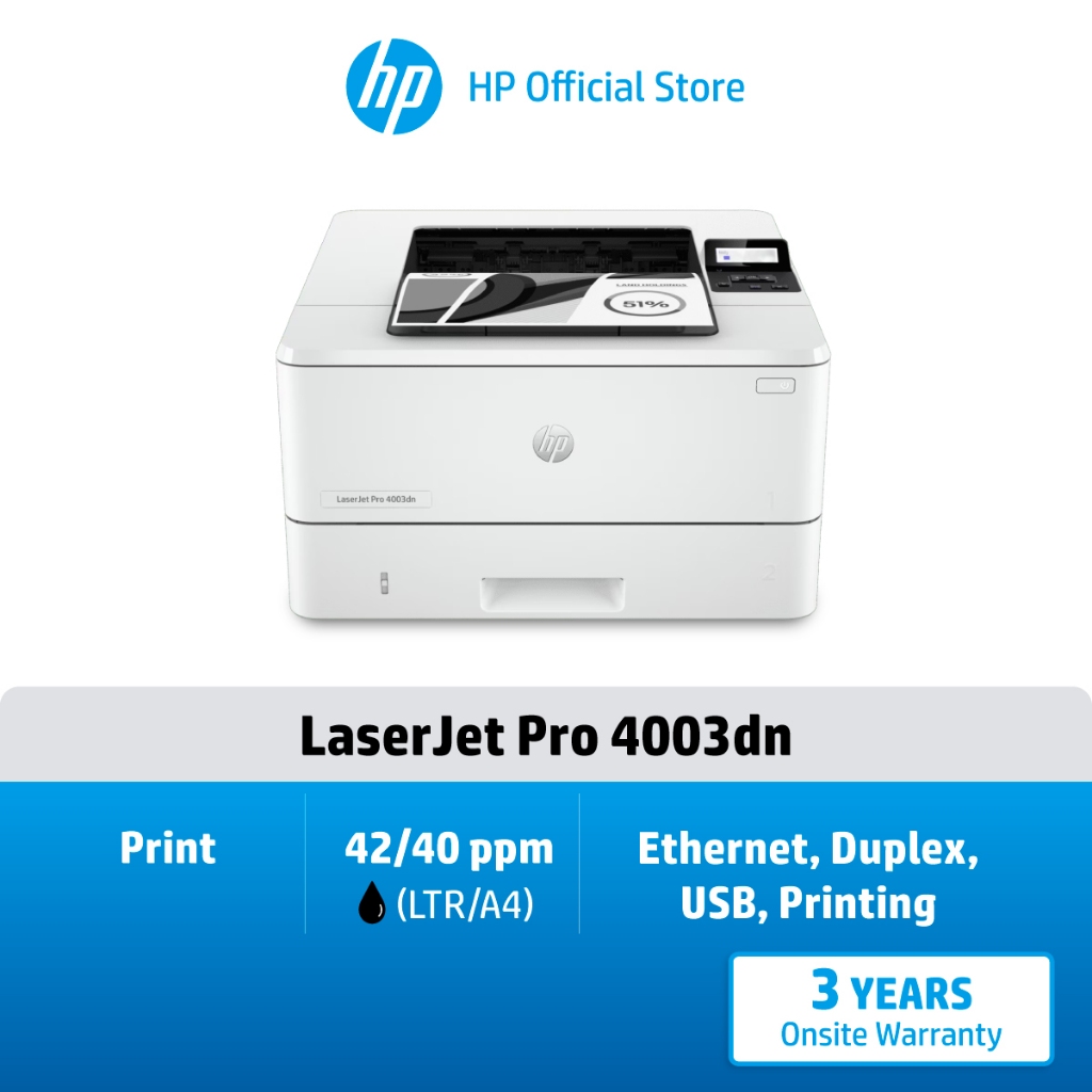 HP LaserJet Pro 4003dn Printer เครื่องปริ้น | Shopee Thailand