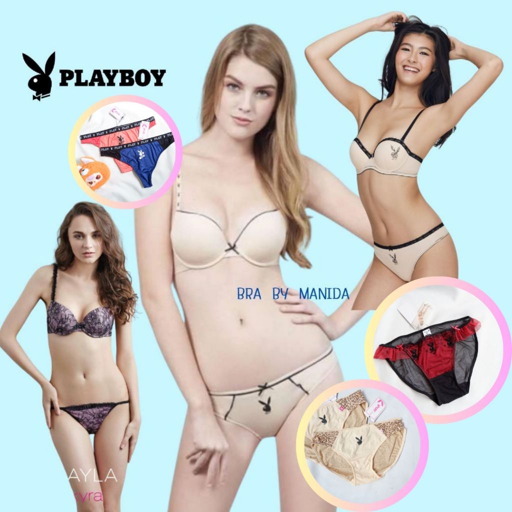 Playboy แท้ กกน.ผ้าลูกไม้ ซีทรู สุดเซ็กซี่ ราคา ปกติ 390 -590 บาท | Shopee Thailand