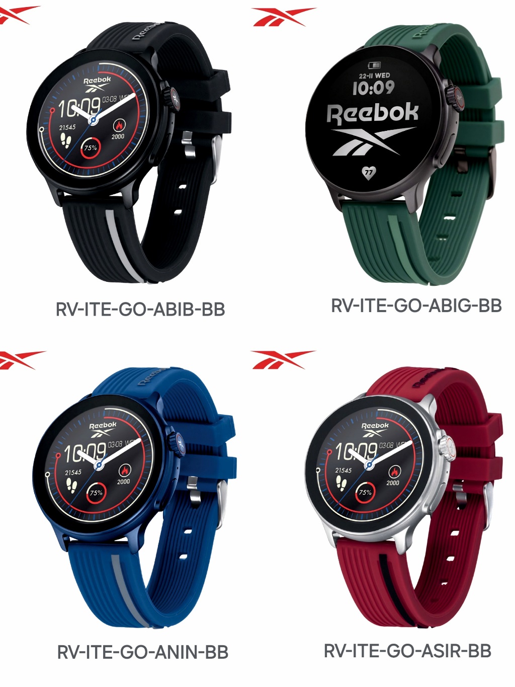 REEBOK นาฬิกาข้อมือ Smart Watch รุ่น INTENTFIT (หน้าจอ 46 มม.) | Shopee ...