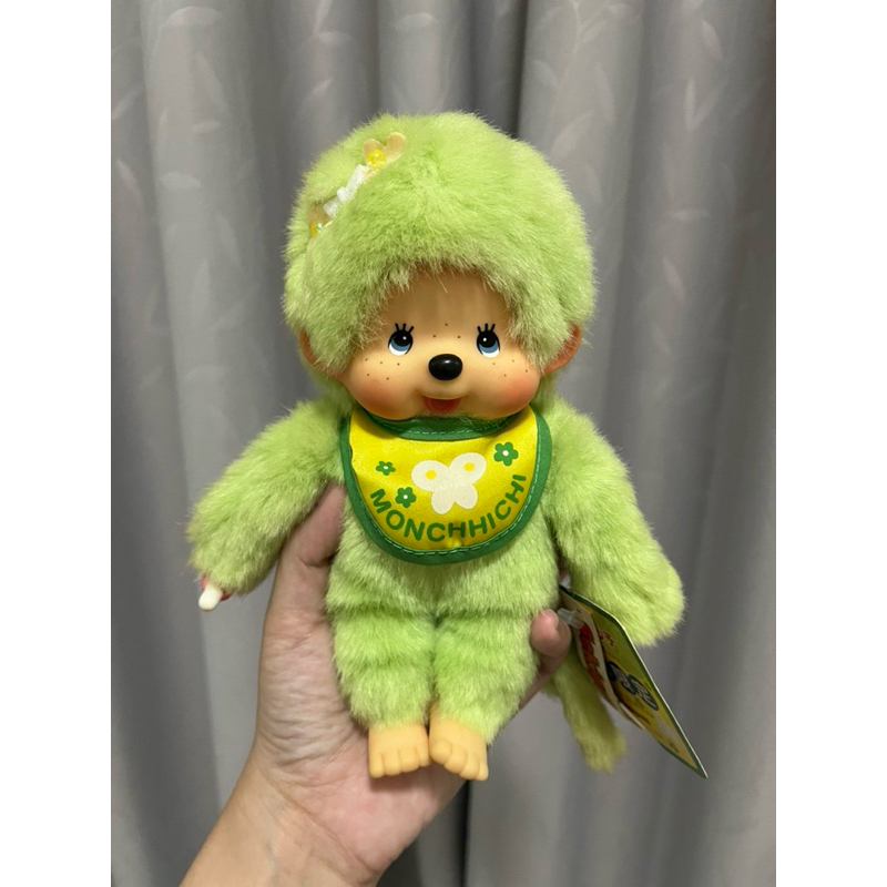ตุ๊กตา Monchhichi flower green ขนสีเขียว | Shopee Thailand