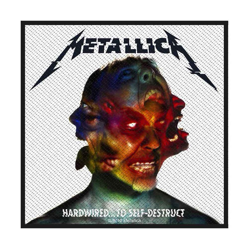 อาร์มติดเสื้อวง METALLICA WOVEN PATCH: HARDWIRED TO SELF DESTRUCT (STANDARD) 2016 ลิขสิทธิ์ของ ...