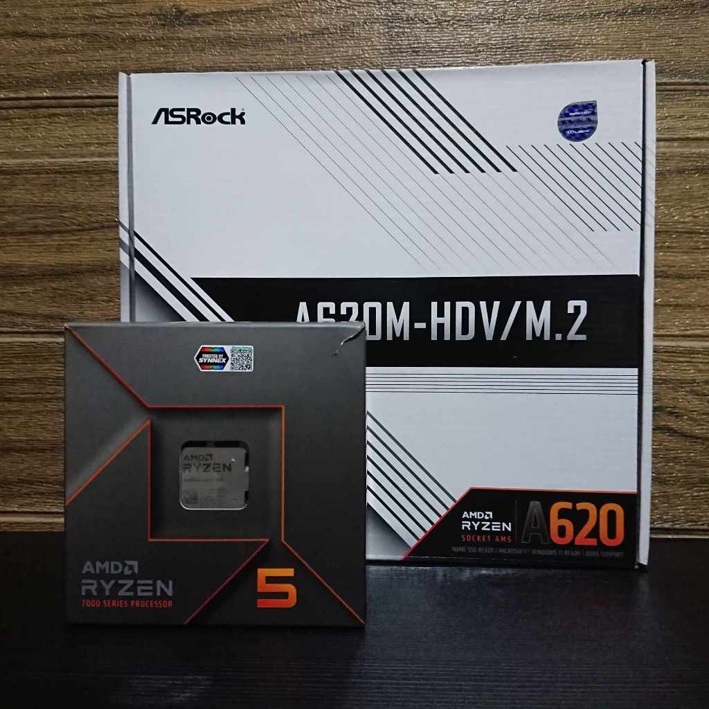 CPU AMD RYZEN 5 7600 + ASROCK A620M HDV/M.2 DDR5 + RAM KINGSTON FURY ...