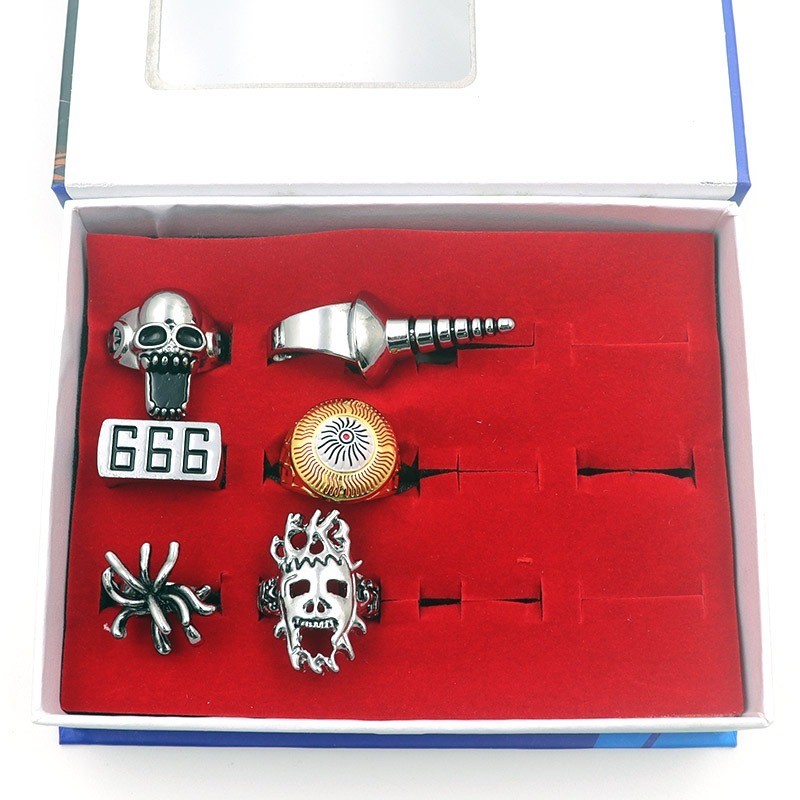 🔥 เซ็ตแหวนอันเดอร์เฮล Under Hell Ring เฮลริง 6 วง จากอนิเมะ Hitman ...