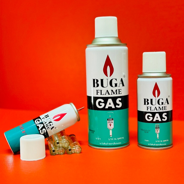 แก๊สเติมไฟแช็ก Buga Gas Refill 50/130/300 กรัม สำหรับเติมไฟแช็กทุกรูป ...