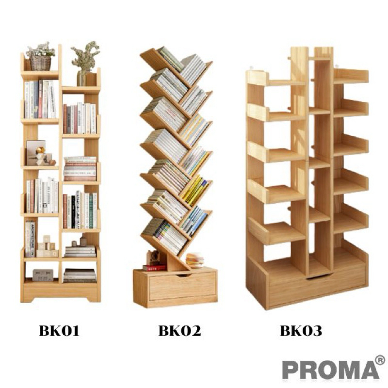 [พรีออเดอร์ 30 วัน] Proma ชั้นวางหนังสือ 3 รุ่น BK01/BK02/BK03 ตู้เก็บ ...