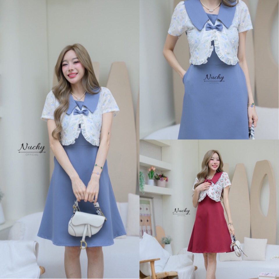 Dress By Papidเดรสทำงาน เดรสแฟชั่น (S-XL) รหัส498 | Shopee Thailand