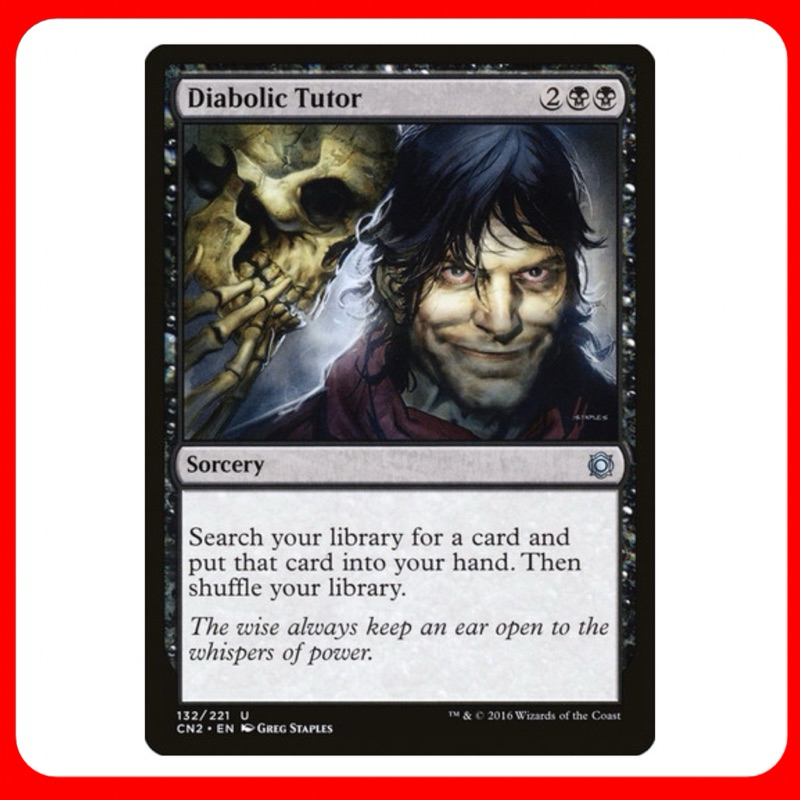 [MTG] Diabolic Tutor [CN2] [BLACK] [UNCOM] [NORMAL] [ENG] (การ์ดเมจิค / Magic the Gathering ...