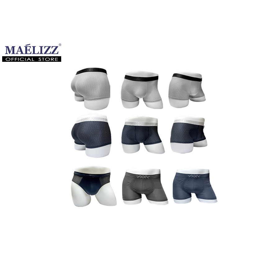 Maelizz กางเกงในผู้ชาย กงในแบบขาสั้น กางเกงซับใน Boxer สวมใส่สบาย (1ชิ้น) #390 #38X #323 ...