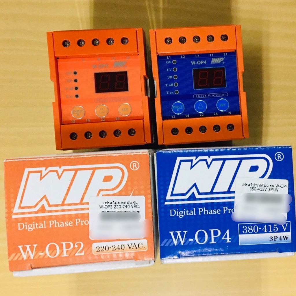 WIP ดิจิตอลเฟสโปรเทคชั่น ของแท้ รุ่น W-OP2 / W-OP4 Digital Phase ...