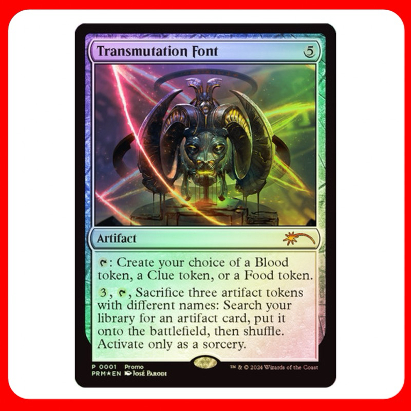 [MTG] Transmutation Font [PRM] [ARTIFACT] [MYTHIC] [FOIL] [ENG] (การ์ด ...